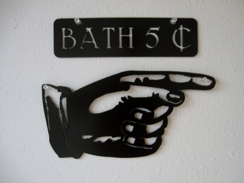 Metal Bath Sign - Etsy