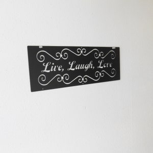 Live Laugh Love / Metal Art / Wall Decoration / Metal Sign / Home Decor ...