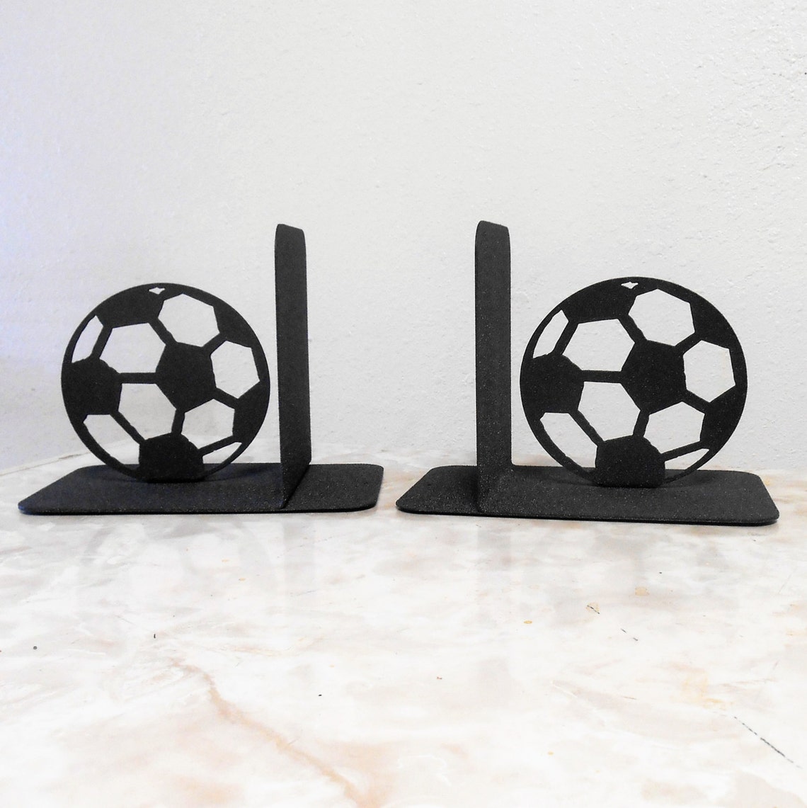 Soccer / Metal Art Bookends / Video Games / Soccer Ball / - Etsy