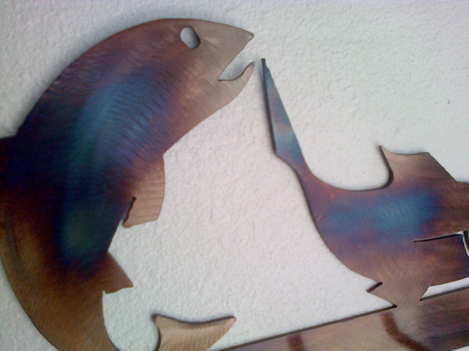 Fish Key Rack Metal Wall Art Hanging - Etsy