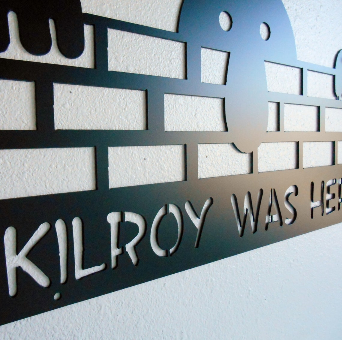 Kilroy Was Here, WWII, Metal Art, Wall Décor, Humorous, Quirky, Metal ...