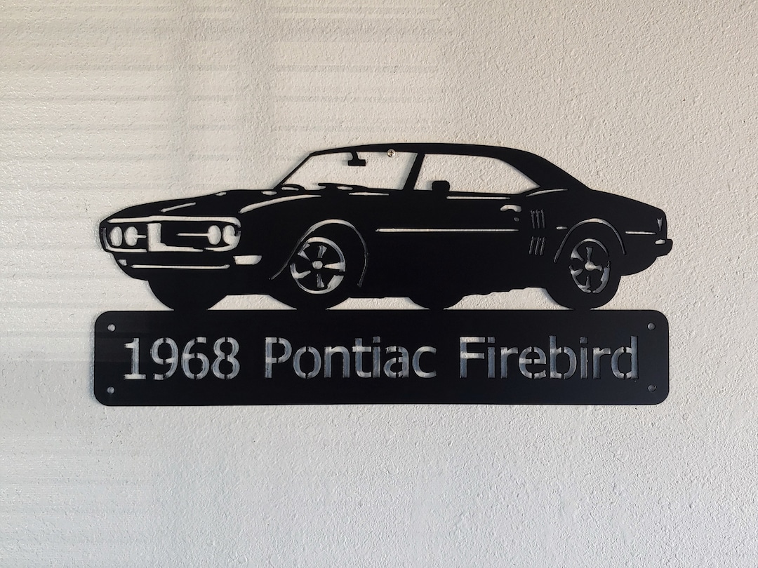 1968 Pontiac Firebird Personalized Sign - Etsy