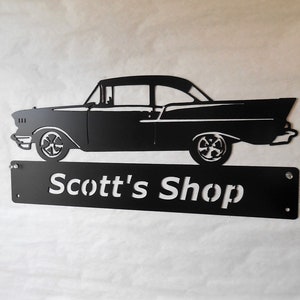 1957 Chevrolet 150 - Metal Car Sign - Man Cave Sign - Personalized ...