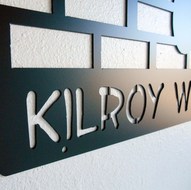 Kilroy Was Here, WWII, Metal Art, Wall Décor, Humorous, Quirky, Metal ...