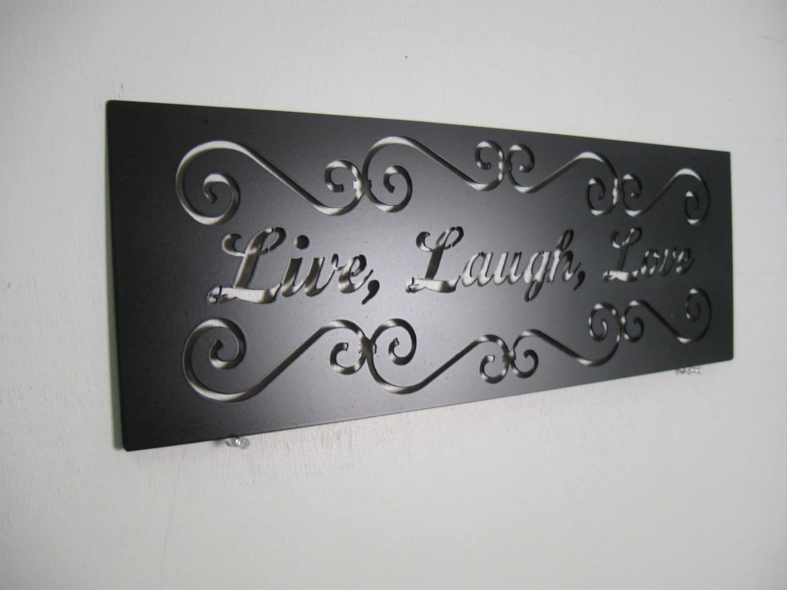 Live Laugh Love / Metal Art / Wall Decoration / Metal Sign / - Etsy