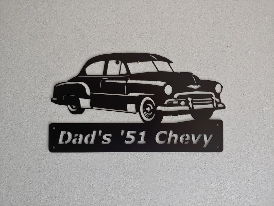 1951 Chevy 2 Door Personalized Sign - Etsy