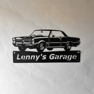 1965 Pontiac GTO Goat Personalized Man Cave Metal Sign Garage Art - Etsy