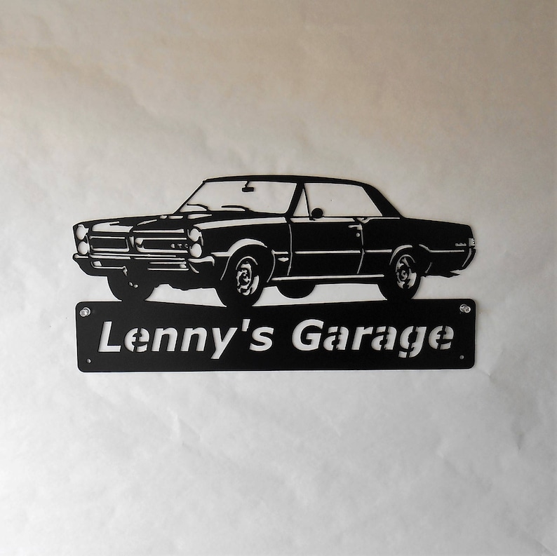 1965 Pontiac GTO Goat Personalized Man Cave Metal Sign Garage Art - Etsy