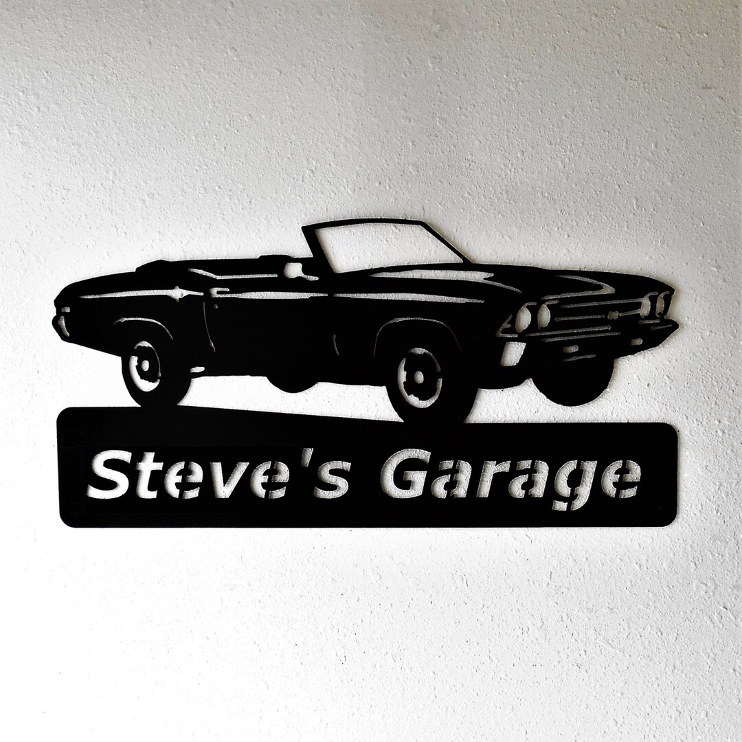 1969 Chevy Chevelle Convertible - Personalized Metal Sign- Man Cave ...