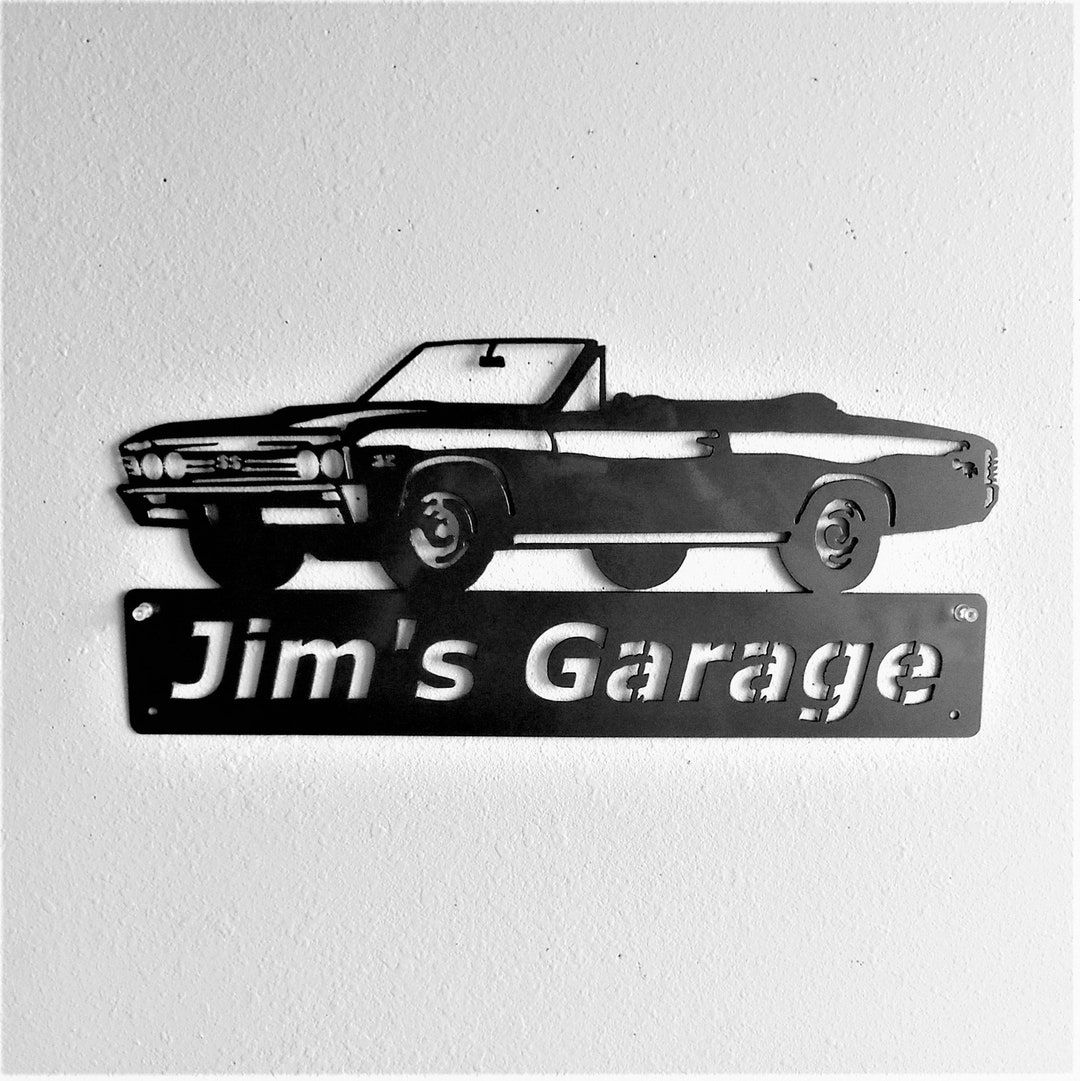 1967 Chevelle Convertible - Personalized Metal Sign -muscle Car -garage ...