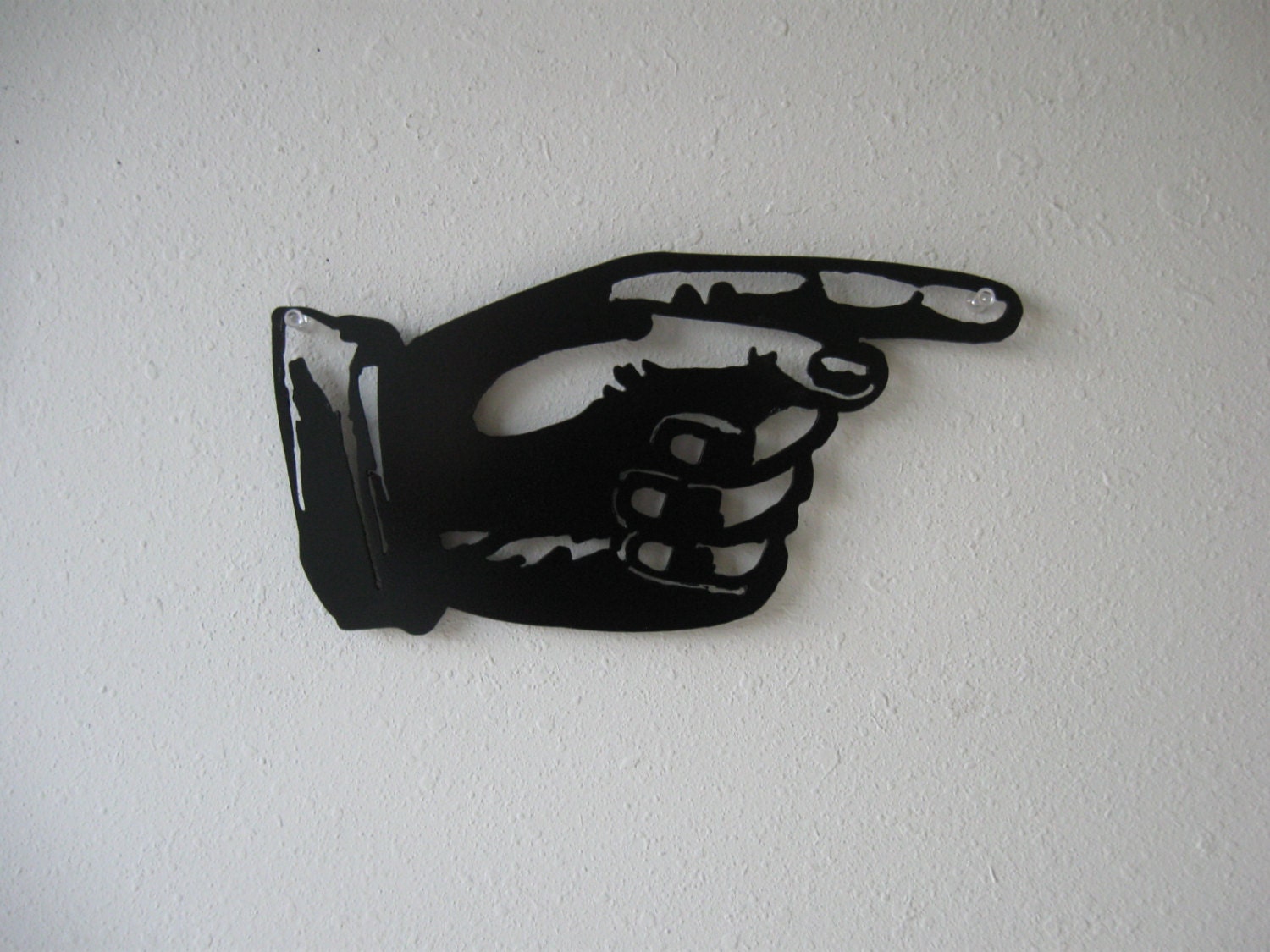 Vintage Style Metal Pointing Hand Wall Hanging Decor | Etsy