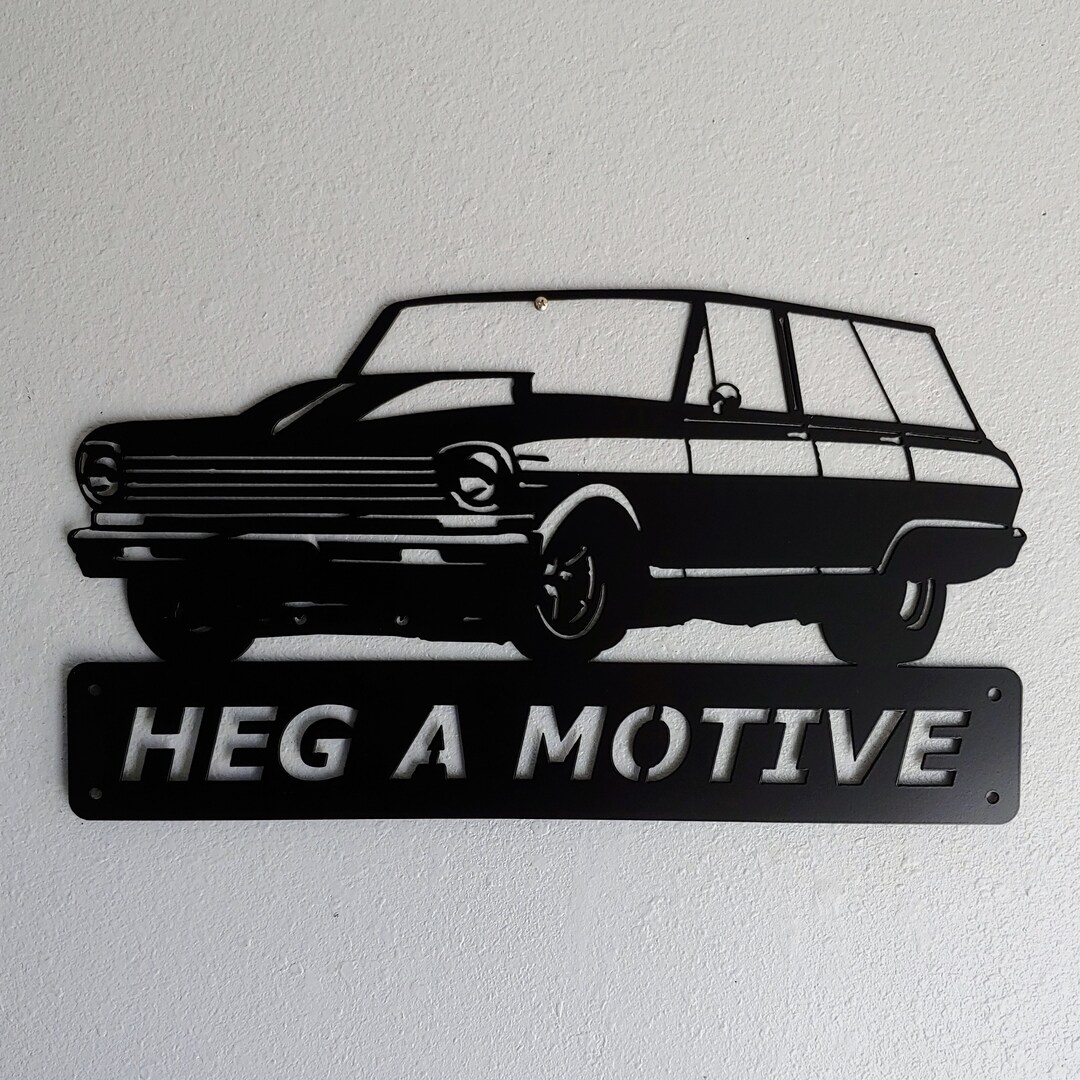 1962 1963 1964 1965 Chevrolet II Wagon metal Car Sign Man Cave Sign ...