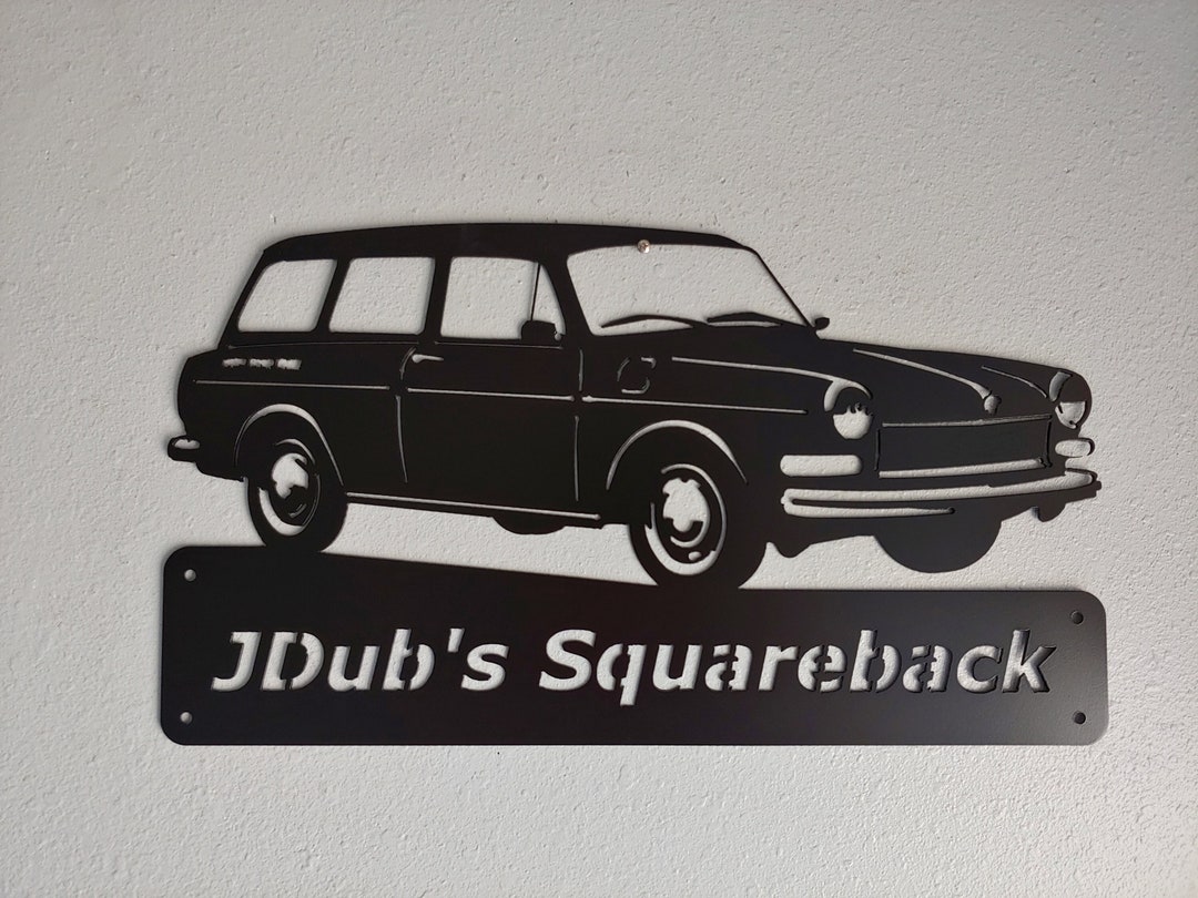 Type 3 Squareback, Vdub, Personalized Metal Sign - Etsy