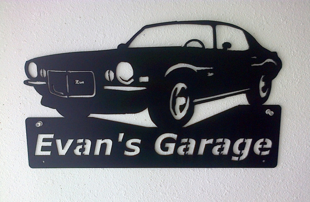 1970 Chevrolet Camaro Personalized Man Cave Classic Garage Sign Car Art ...