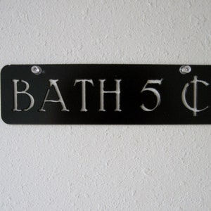 Metal Bath Sign - Etsy