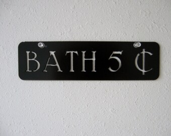 Metal Bath Signs - Etsy