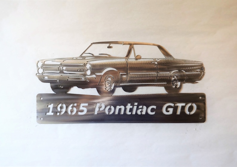 1965 Pontiac GTO Goat Personalized Man Cave Metal Sign Garage Art - Etsy