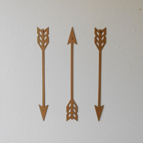 Arrows / Metal Art / Wall Decor / Set of Three / Home Decor / - Etsy