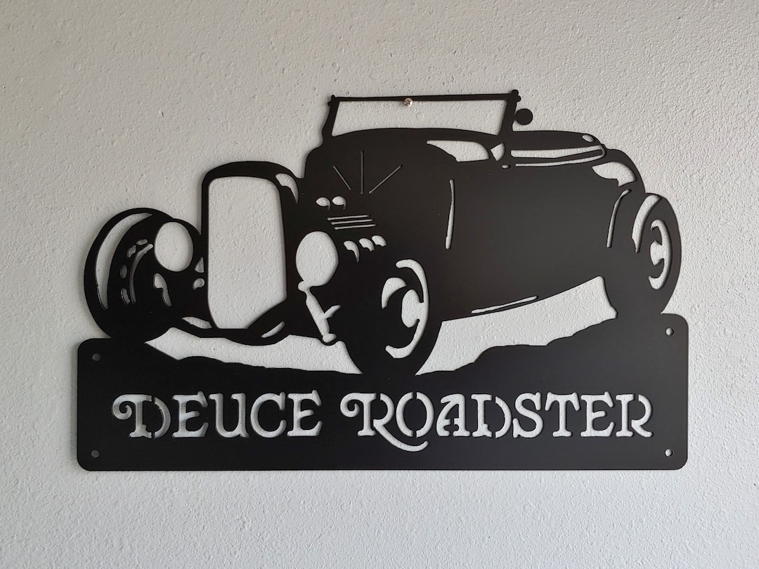1932 Ford Roadster / Car Sign /metal Art / Metal Wall Decor / Hot Rod ...