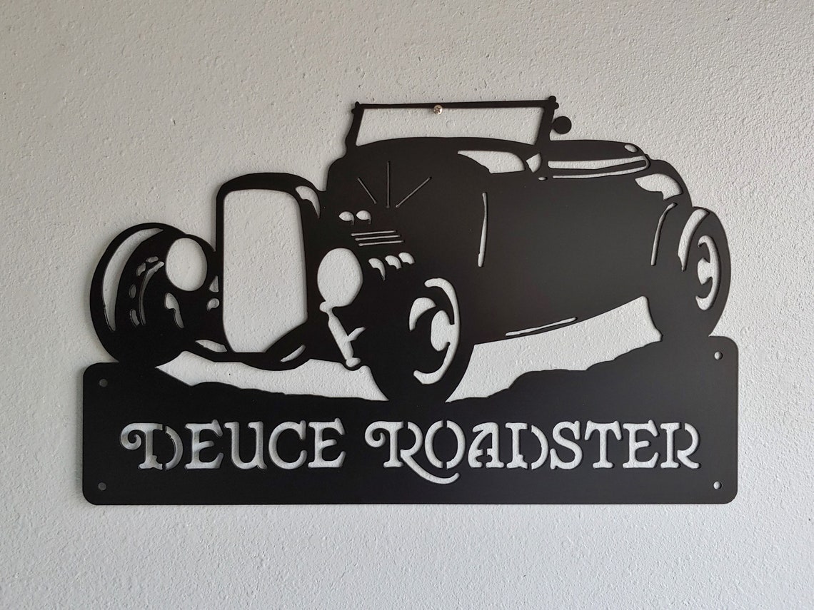 1932 Ford Roadster / Car Sign /metal Art / Metal Wall Decor / Hot Rod ...