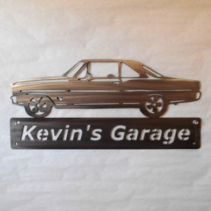 1966 1967 Chevrolet Nova -metal Car Sign - Man Cave Sign - Personalized ...