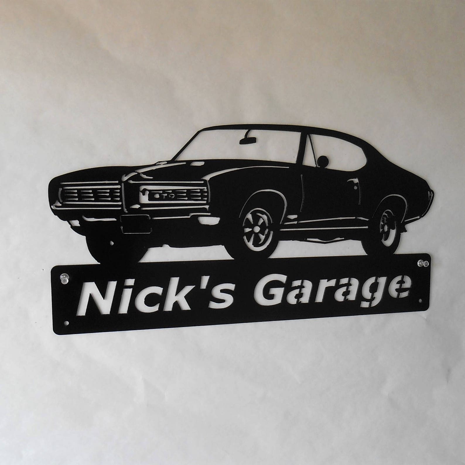 1968 Pontiac GTO Goat Personalized Man Cave Metal Sign Garage - Etsy