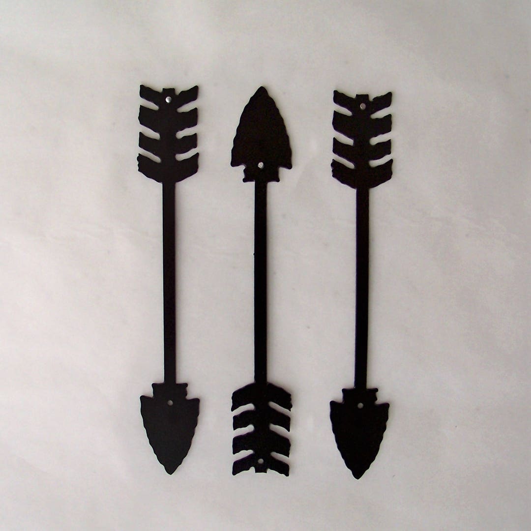 Small Arrow Decor, Metal Art, Wall Decor, Set of Three, Home Decor ...