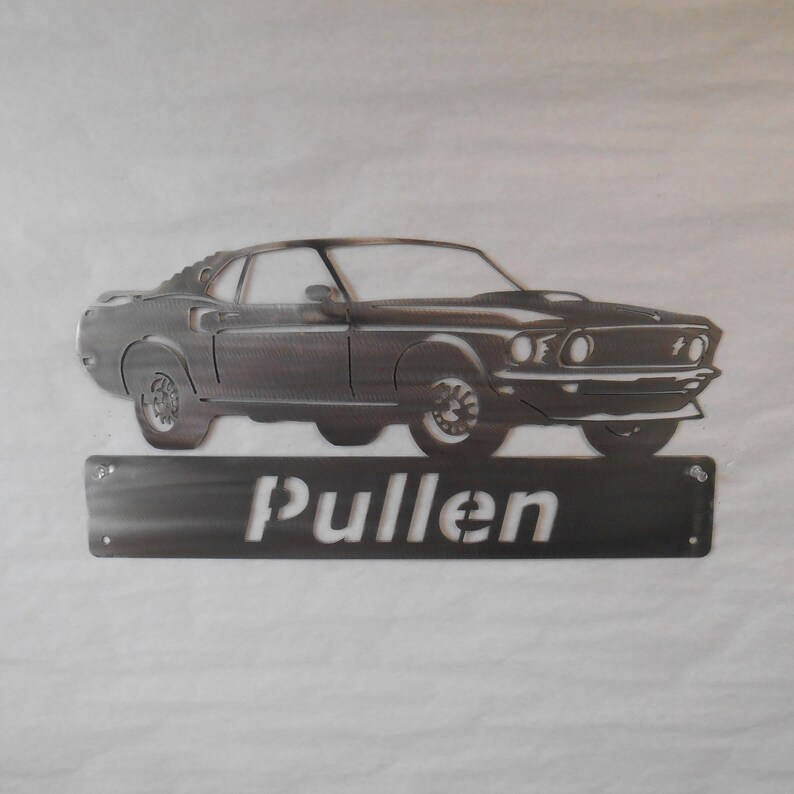 1969 Ford Mustang Fastback Mach 1 Personalized Sign Wall Decor | Etsy