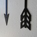 Large Arrow Wall Decor, Metal Art, Set of Three, Home Decor, Metal ...