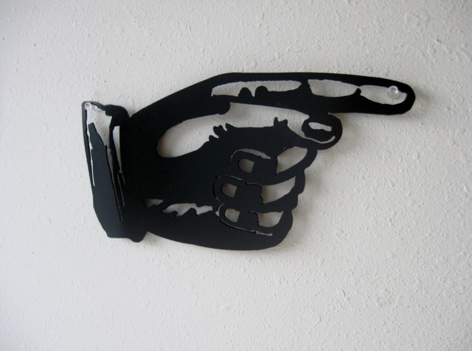 Vintage Style Metal Pointing Hand Wall Hanging Decor | Etsy