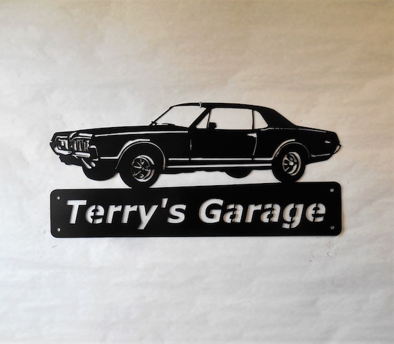 1967 Mercury Cougar Personalized Man Cave garage Sign Car | Etsy