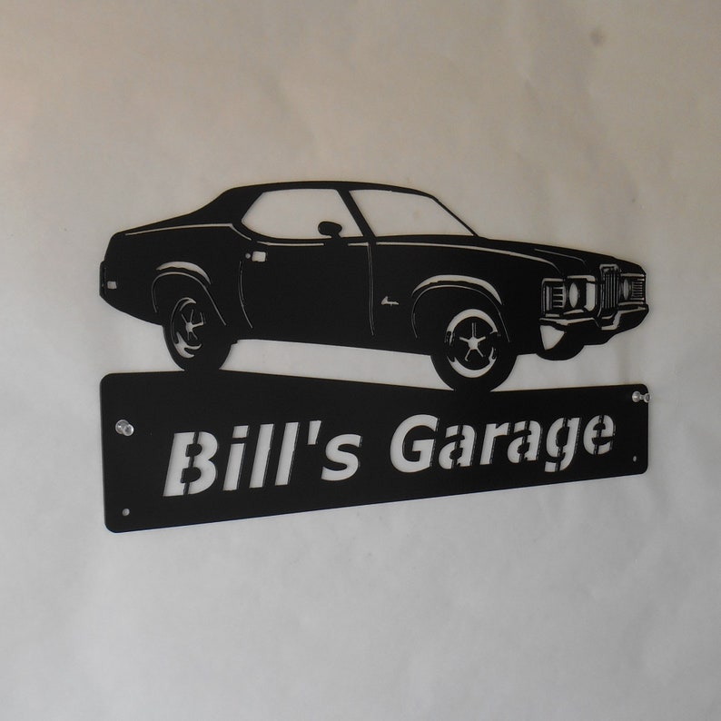 1972 Mercury Cougar Personalized Man Cave garage Sign Car - Etsy