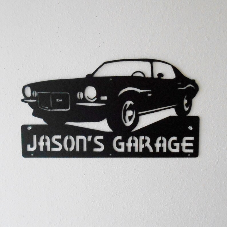 1970 Chevrolet Camaro Personalized Man Cave Classic Garage Sign Car Art ...