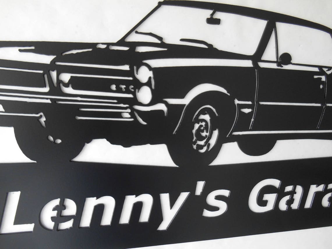 1965 Pontiac GTO Goat Personalized Man Cave Metal Sign Garage Art - Etsy