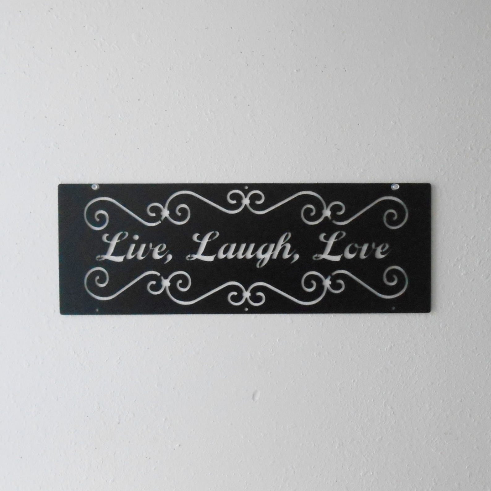 Live Laugh Love / Metal Art / Wall Decoration / Metal Sign / - Etsy