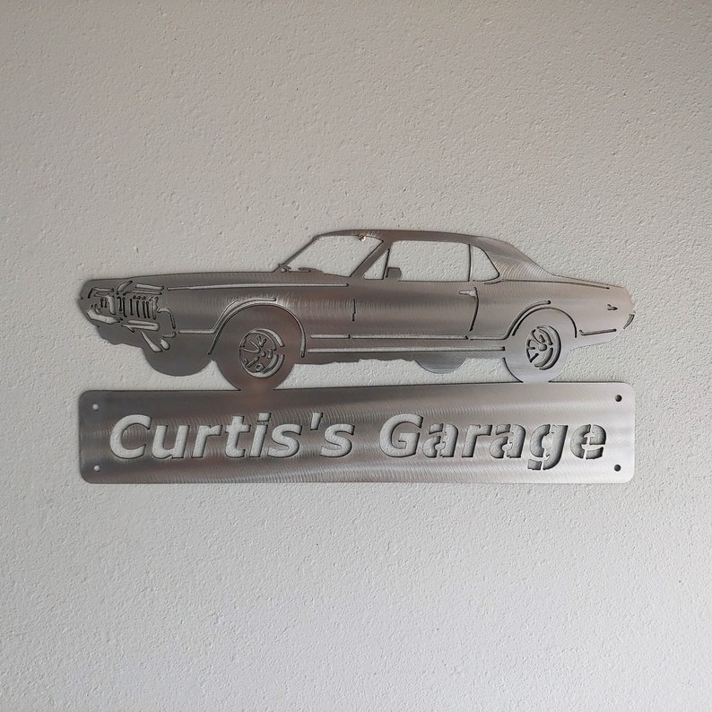 1967 Mercury Cougar Personalized Man Cave garage Sign Car | Etsy