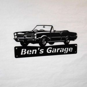 1965, Pontiac GTO, Convertible, Goat, Personalized, Man Cave, Metal ...