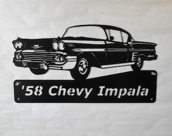 1965 Chevy Impala Personalized Metal Sign Man Cave Classic | Etsy
