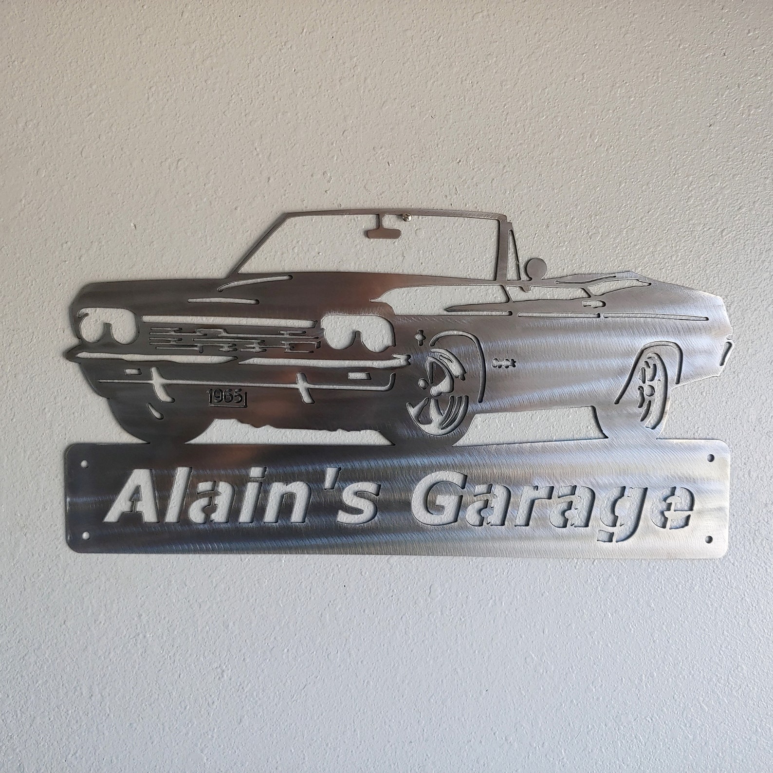 1965 Chevy Impala Convertible - Personalized Metal Sign - Etsy