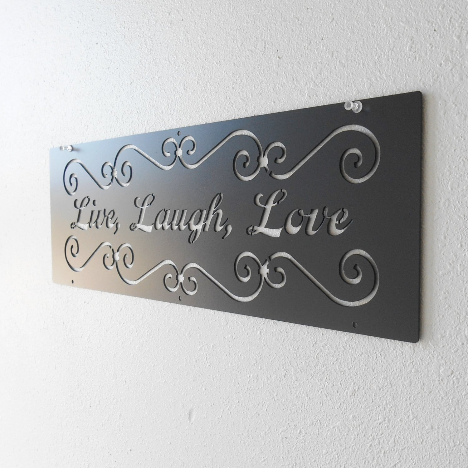Live Laugh Love / Metal Art / Wall Decoration / Metal Sign / - Etsy
