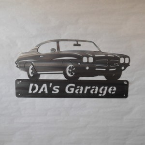 1971 Pontiac, GTO, Goat, Personalized Metal Sign, Man Cave, Garage Art ...