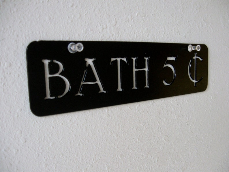 Metal Bath Sign - Etsy