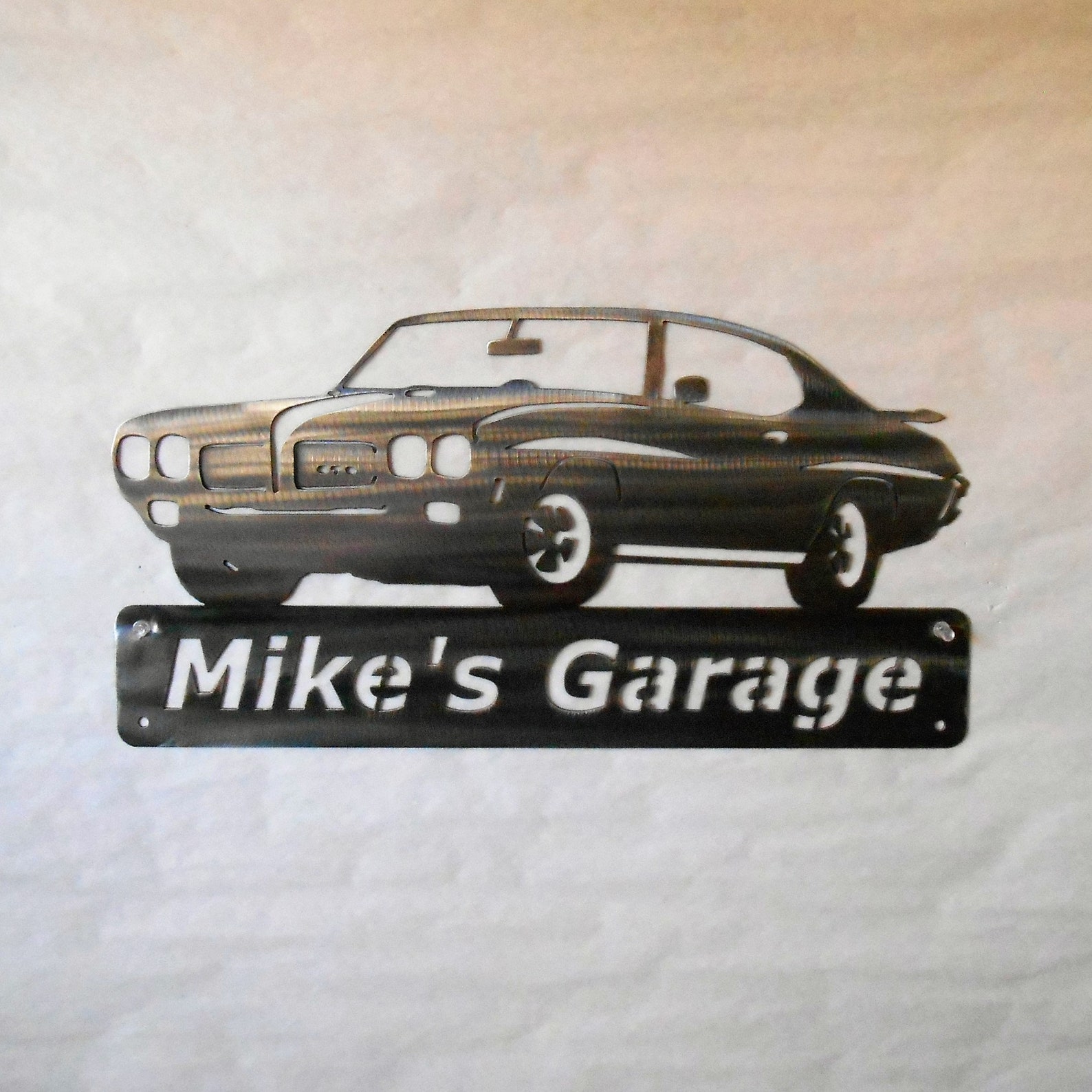 1970 Pontiac GTO Goat Personalized Man Cave Metal Sign Garage | Etsy
