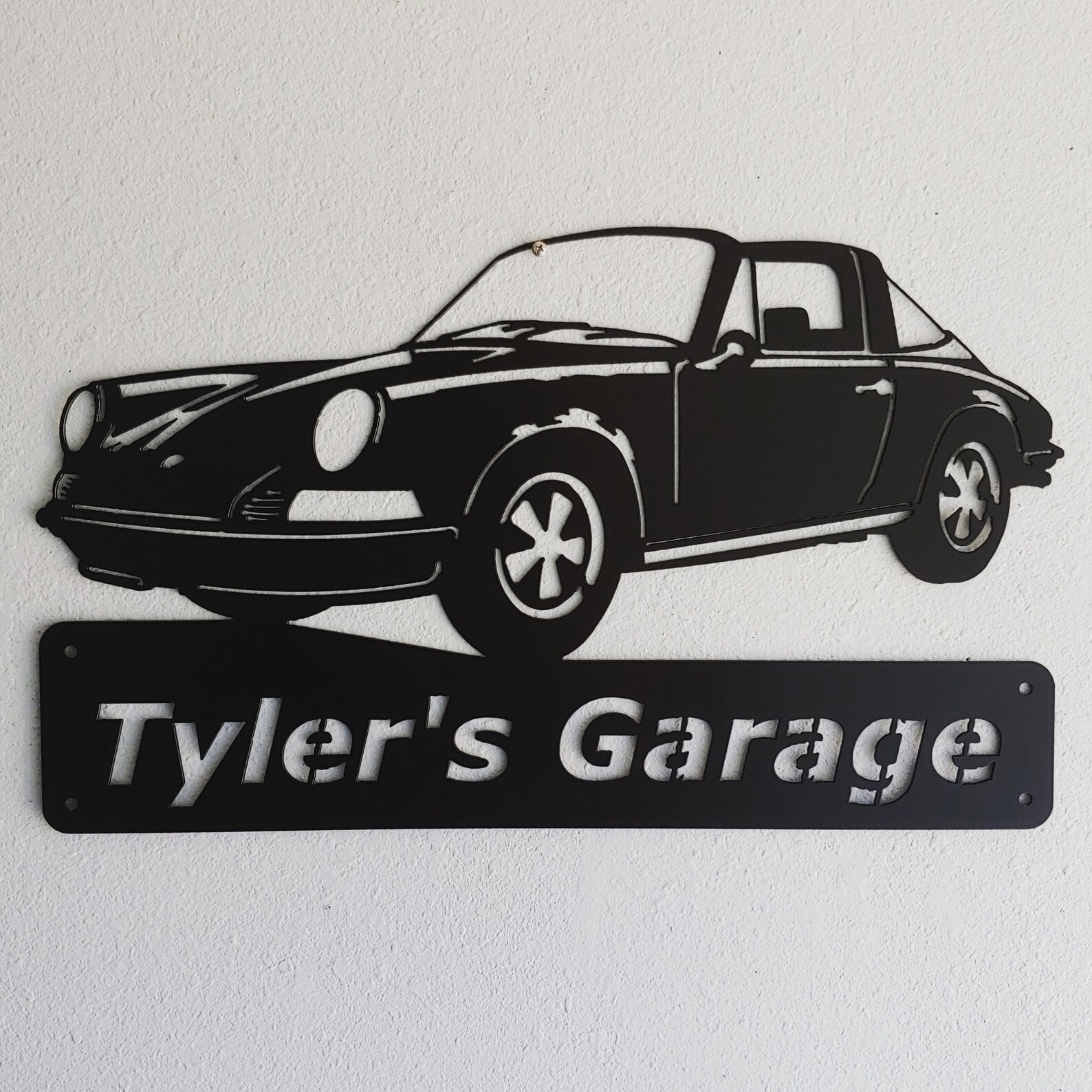 German Sports Car, 911, Targa, Metal Car Sign Personalized Metal Wall ...