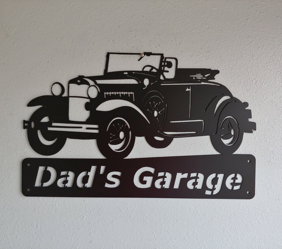 1930, 1931, Ford Model A Roadster, Antique Car, Garage Sign ...