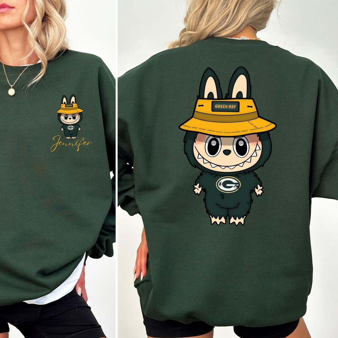 Labubu Style Football Mascot Hoodie | Cute Team Spirit Sweatshirt ...