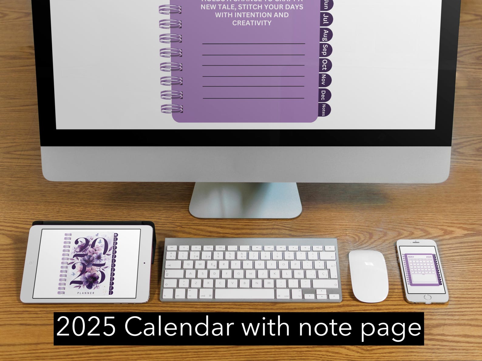 2025 Calendar Printable, Minimalist Wall Planner & Organizer, Monthly ...