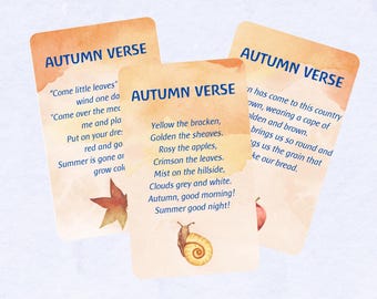 All Seasons Fairy & Verse Cards (4pk), Printable Download, Nature Table ...