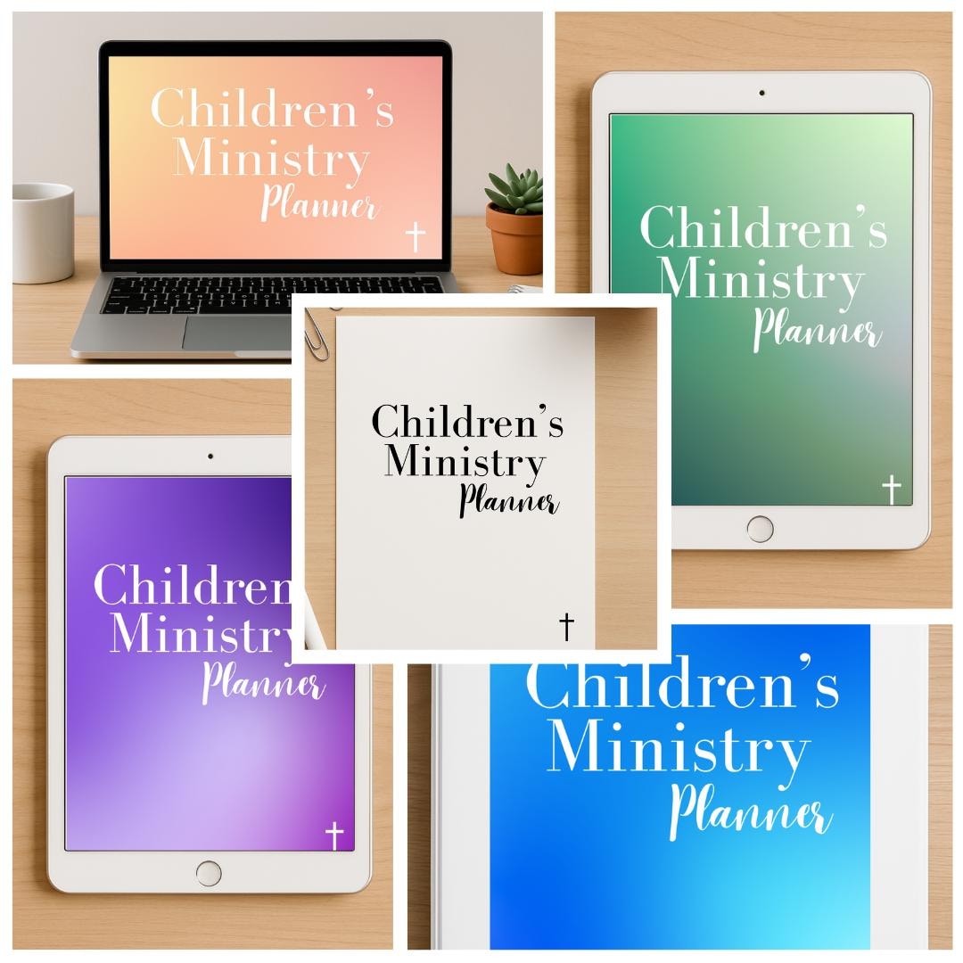Children’s Ministry Planner Cover | 5-color Title Page Bundle ...
