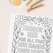 Christian Mother’s Day Coloring Page | Printable Bible Verse Art for ...
